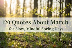 Quotes About March for Slow, Mindful Spring Days - Essence Of Symbols